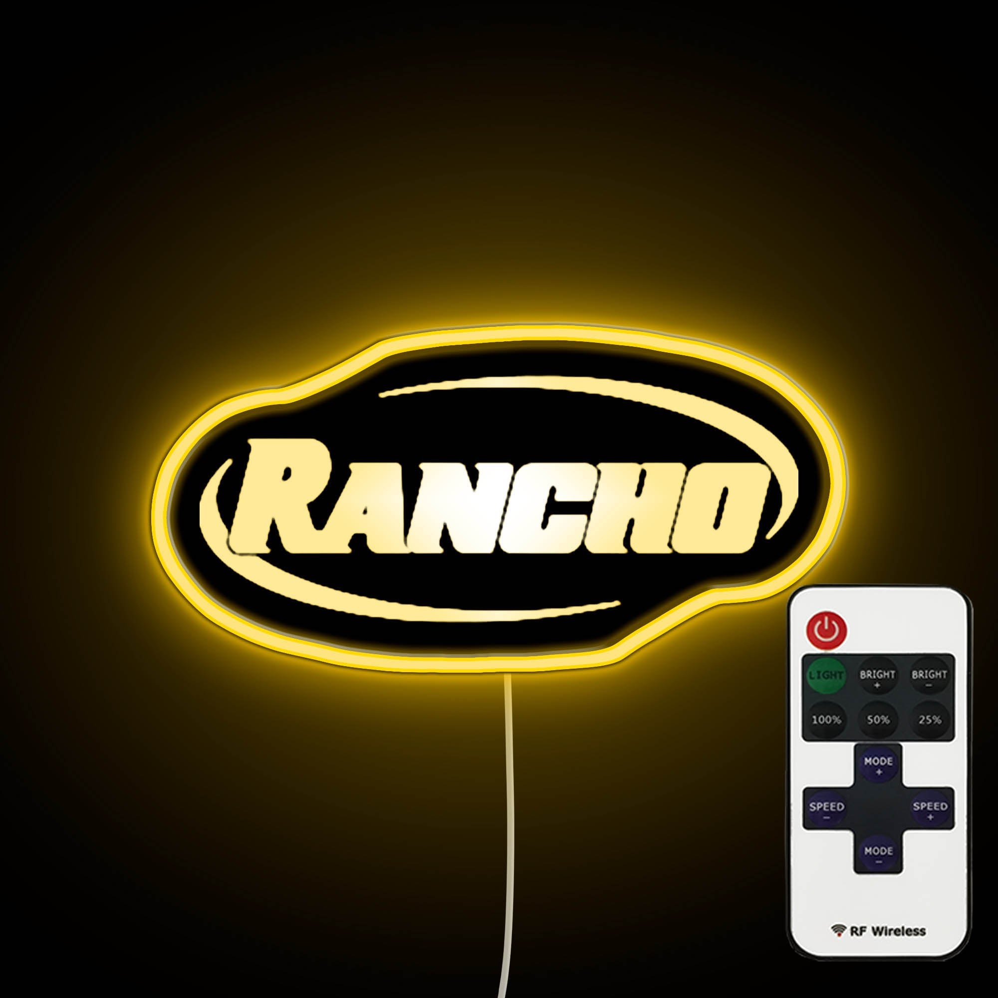 Rancho Suspension Logo Neon Wall Light