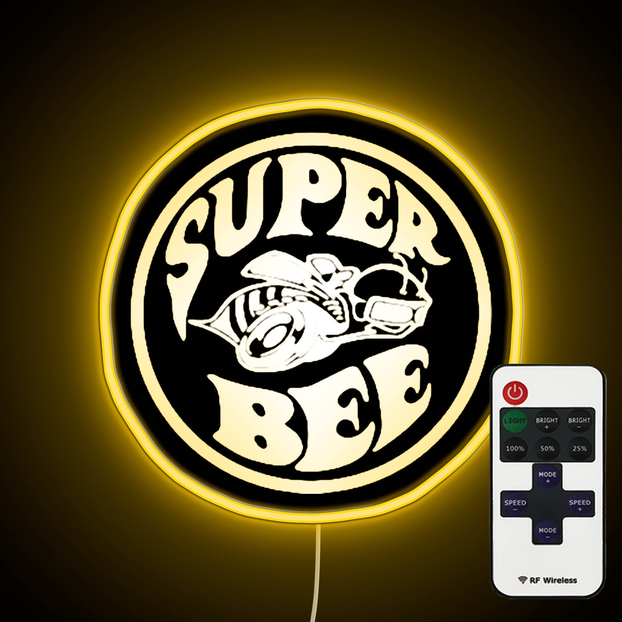 SRT Super Bee Neon Wall Light - Modern Day Lighting