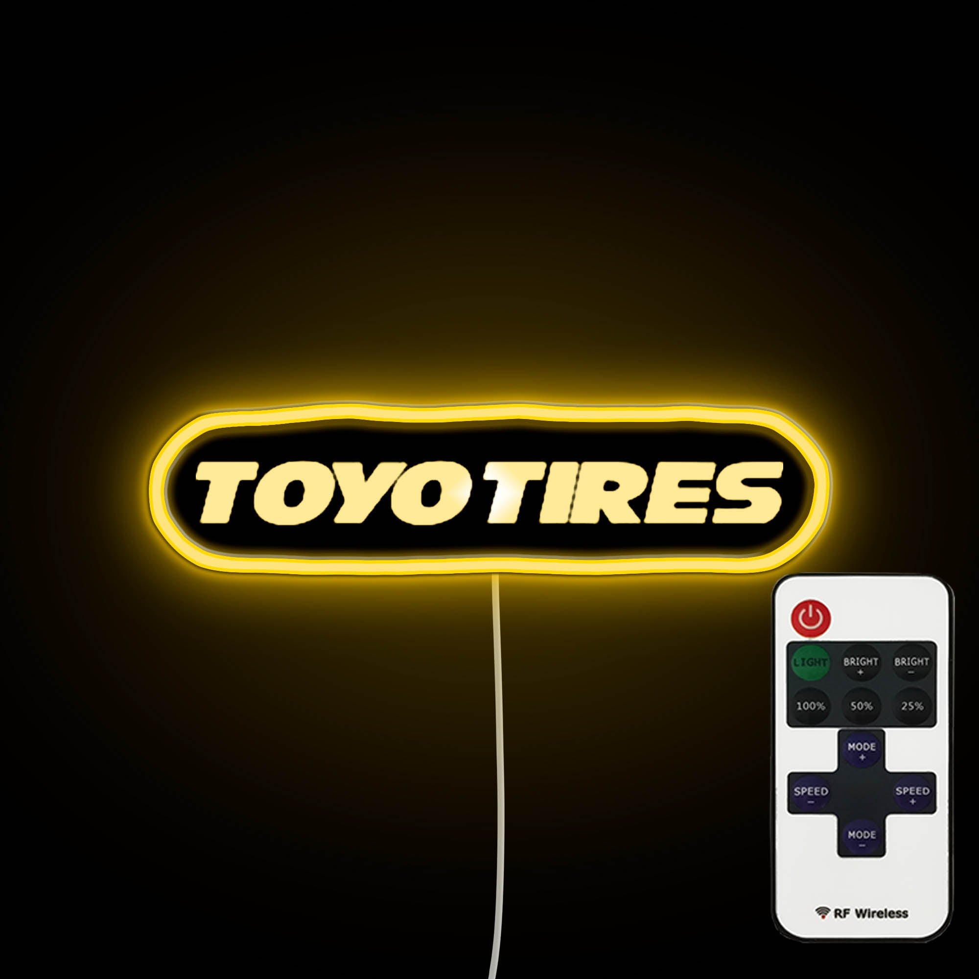 Neon Wall Light by Toyo Tires