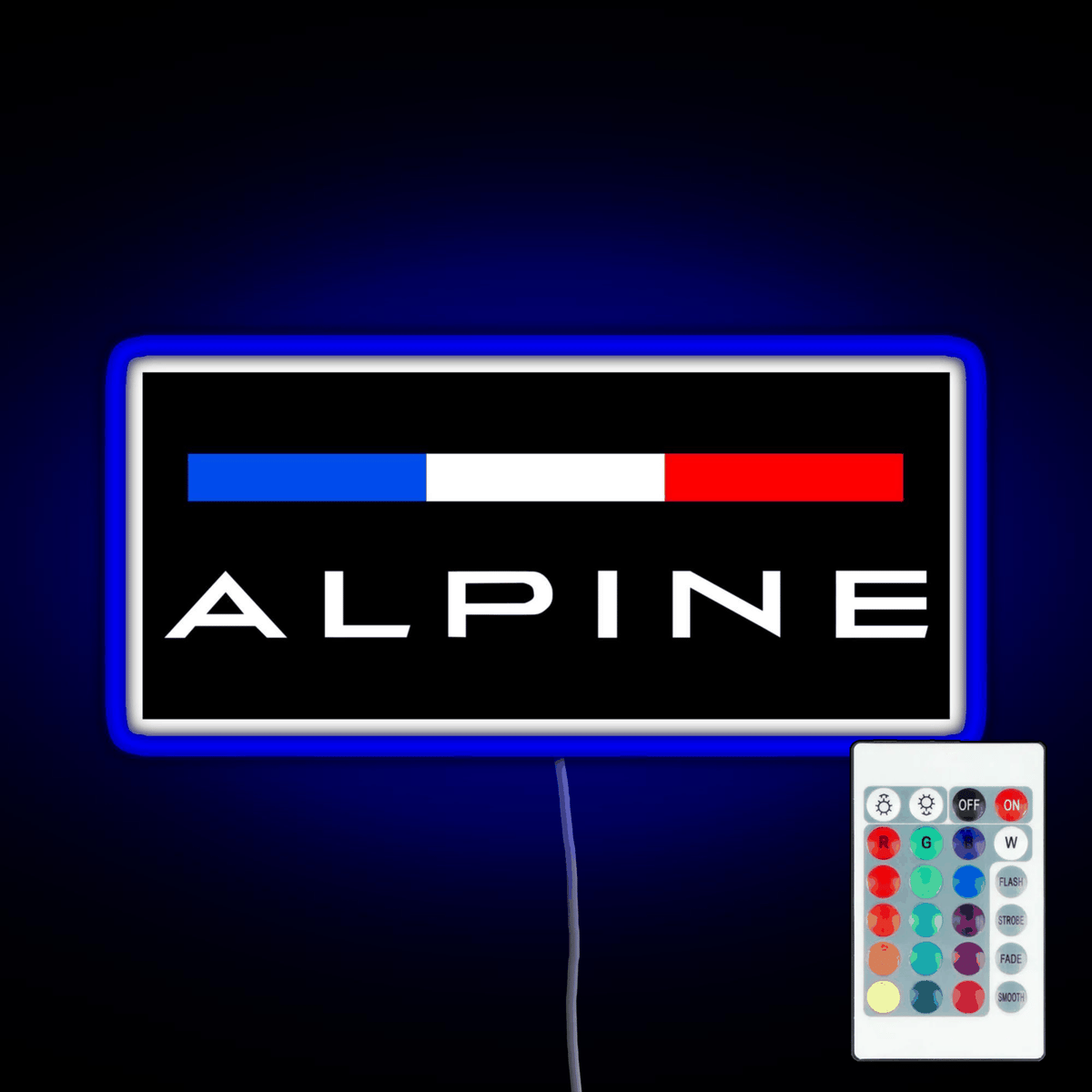 Alpine F1 Team Colors Rgb Neon Sign – Neon Factory