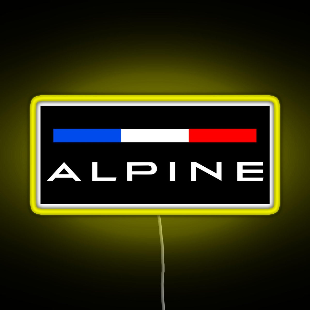 Alpine F1 team colors RGB neon sign