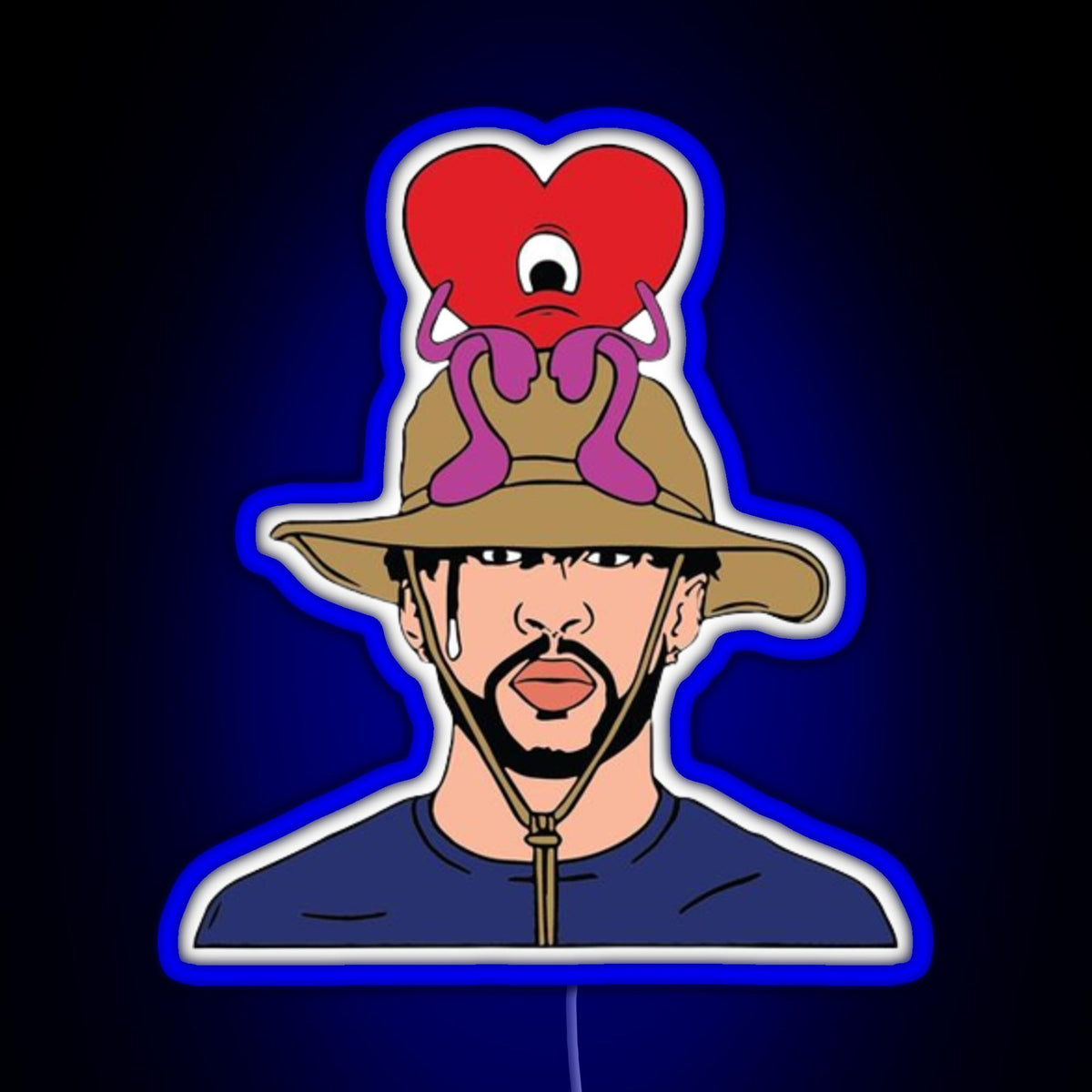 Bad bunny RGB neon sign