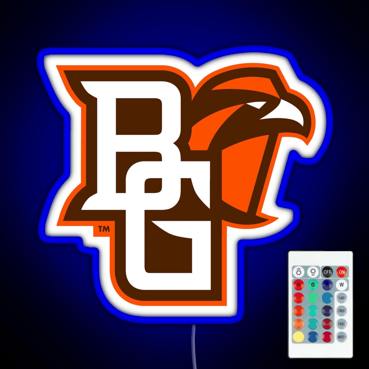 BGSU Falcons College NCAA RGB neon sign