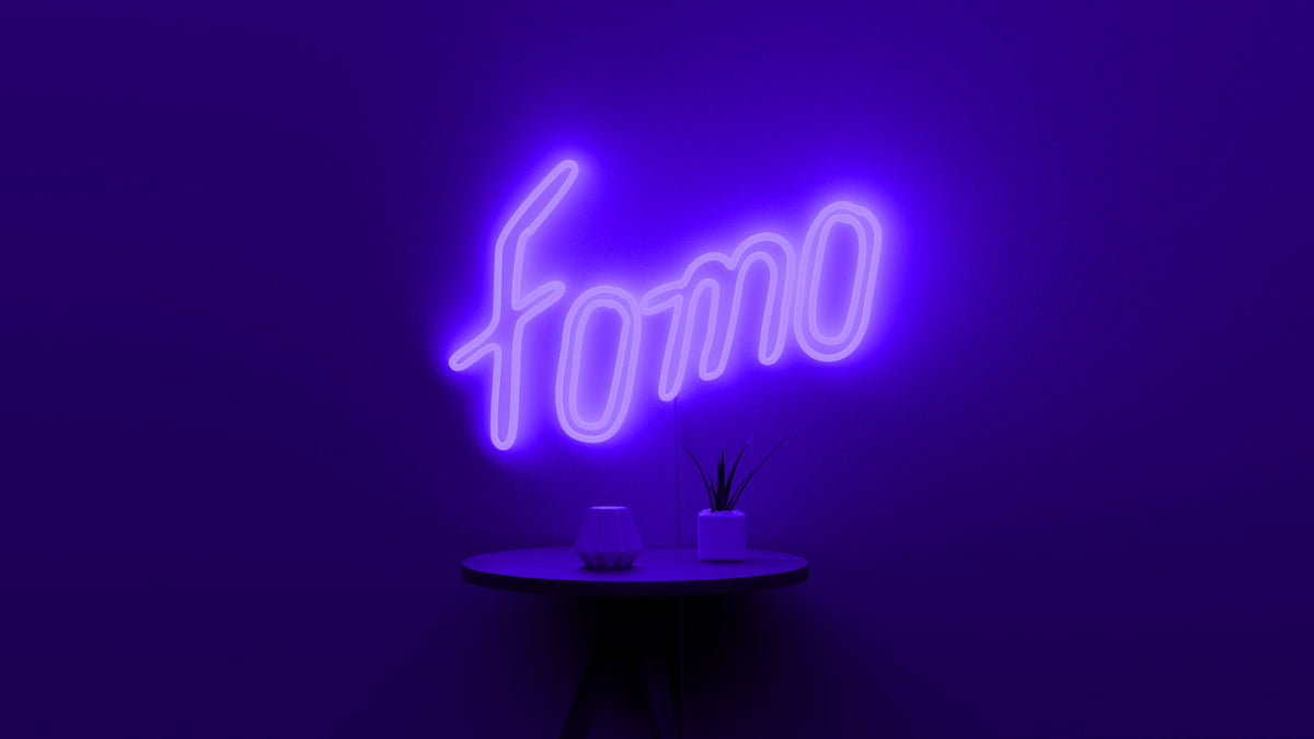FOMO neon sign inspired by Bored Ape Yacht Club