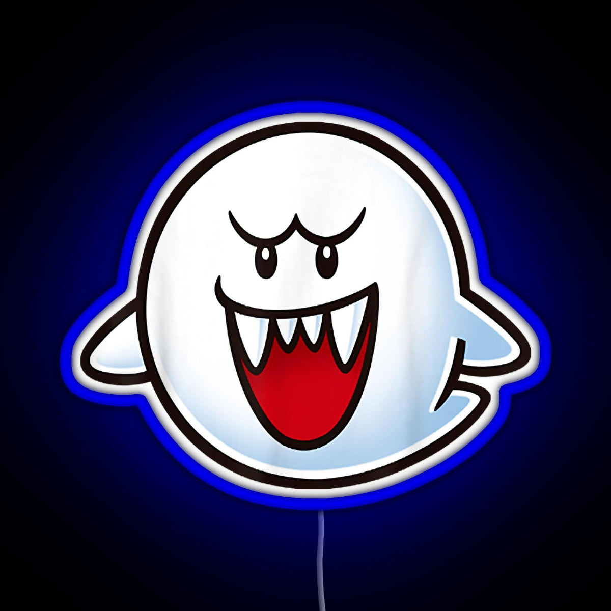 Boo Face RGB neon sign