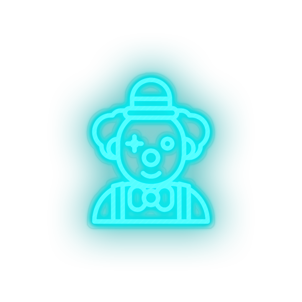 Clown Neon Sign - Carnival And Amusement Led Neon Decor – Neon Factory