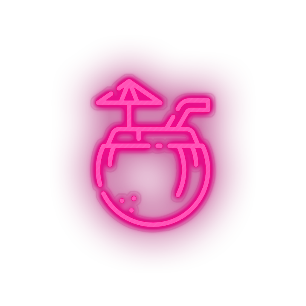 Coconut Neon Sign - Travel & Tourism Led Neon Decor – Neon Factory