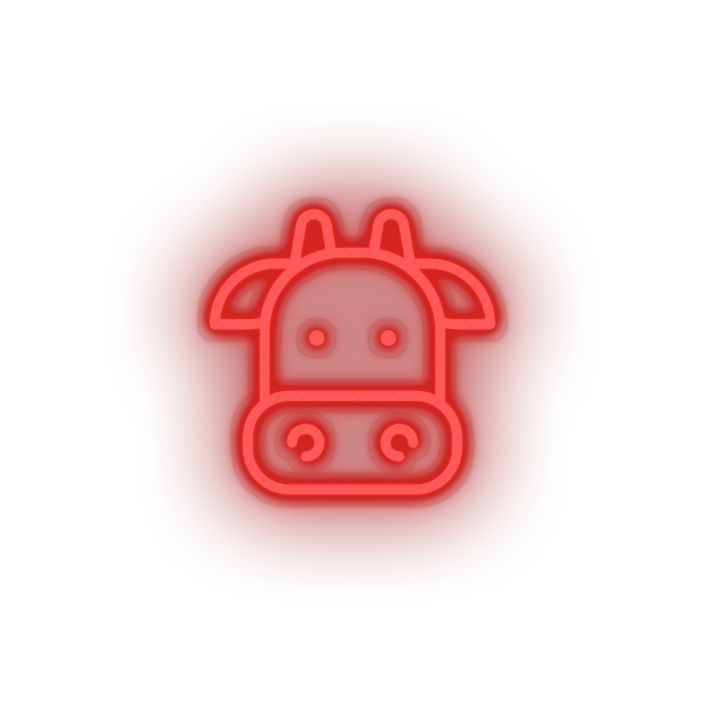 Cow Neon Sign - Animals Led Neon Decor