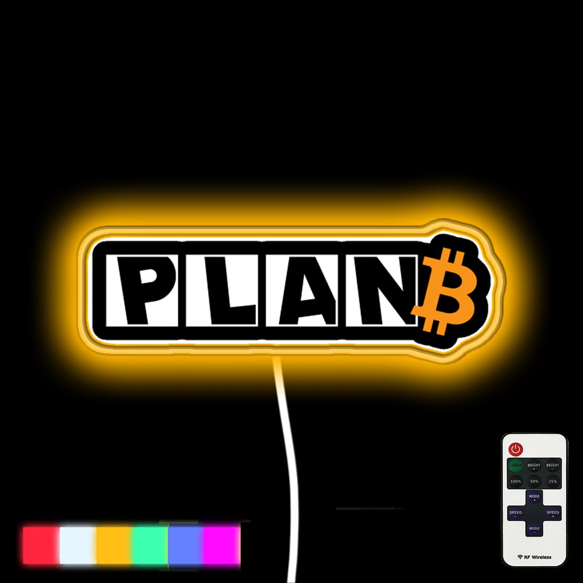 Plan B - Time For Plan Bitcoin Neon Led Sign – Neon Factory