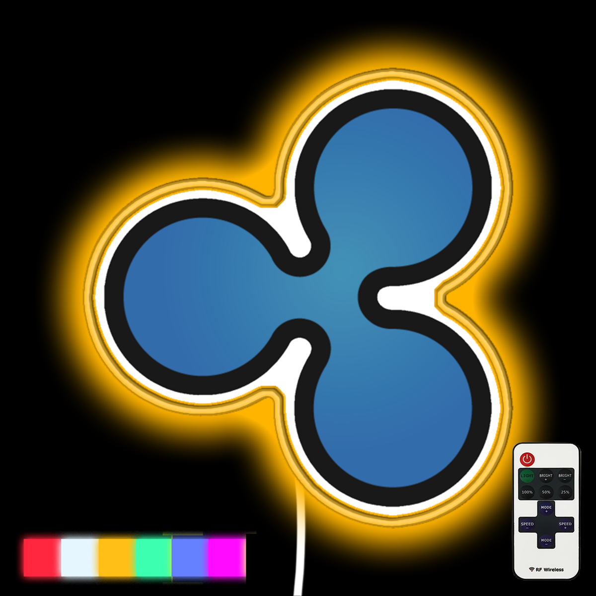 Ripple (xrp) Coin Neon Led Sign – Neon Factory