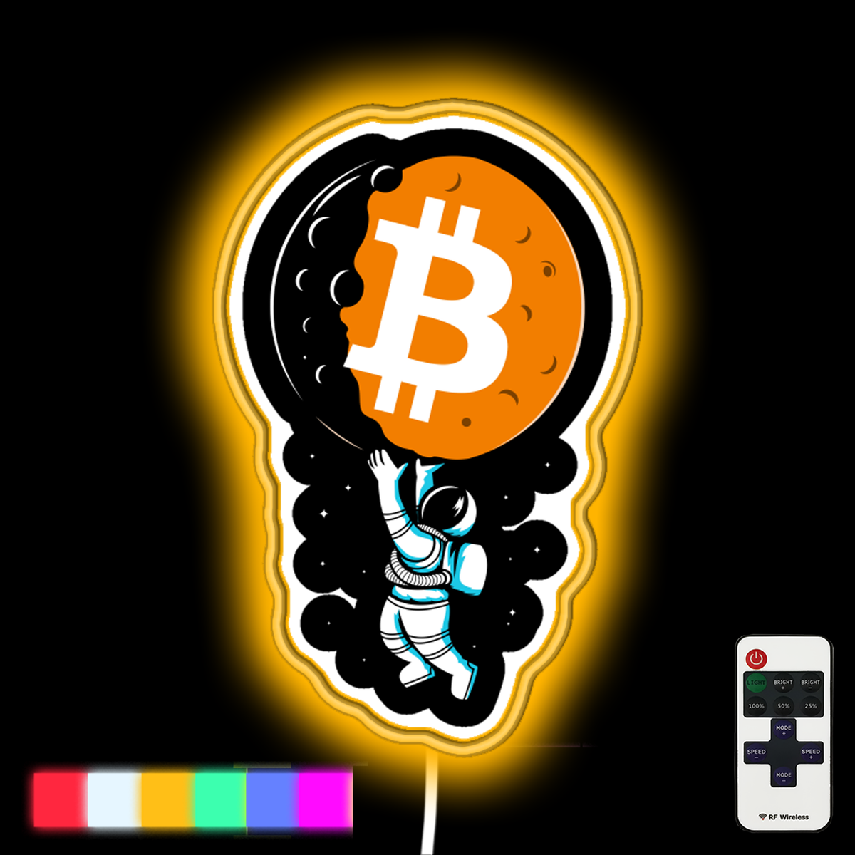 Bitcoin Btc And Crypto Design Neon Led Sign – Neon Factory