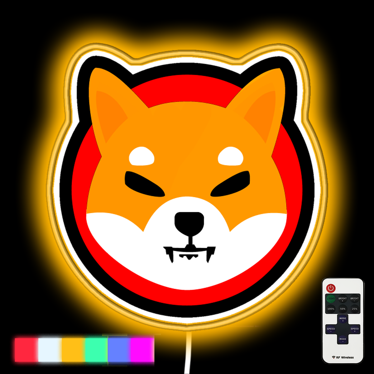 Shiba Inu Coin Neon Design That You Can Place On Your Desk Or Wall ...