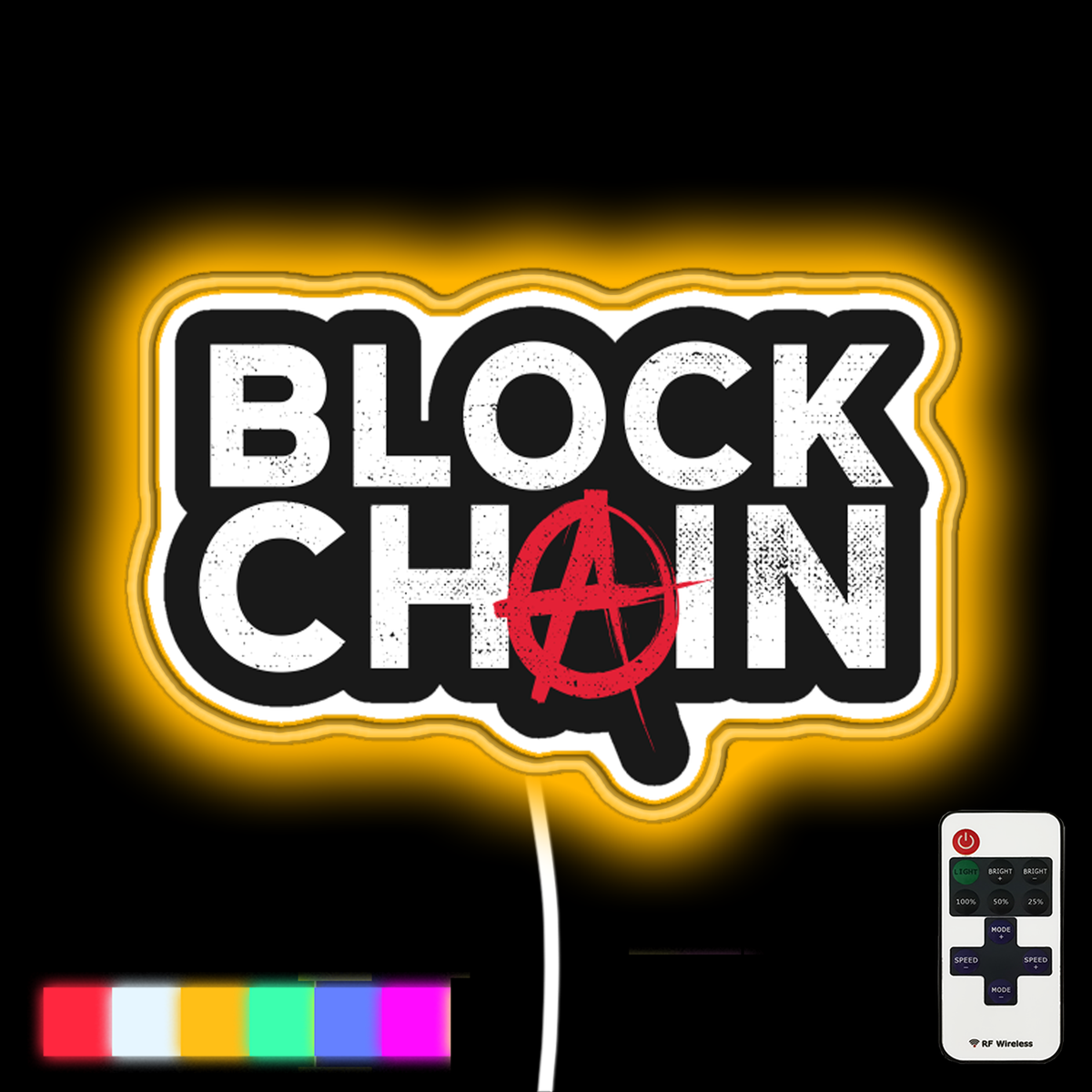 Blockchain Neon Led Sign – Neon Factory