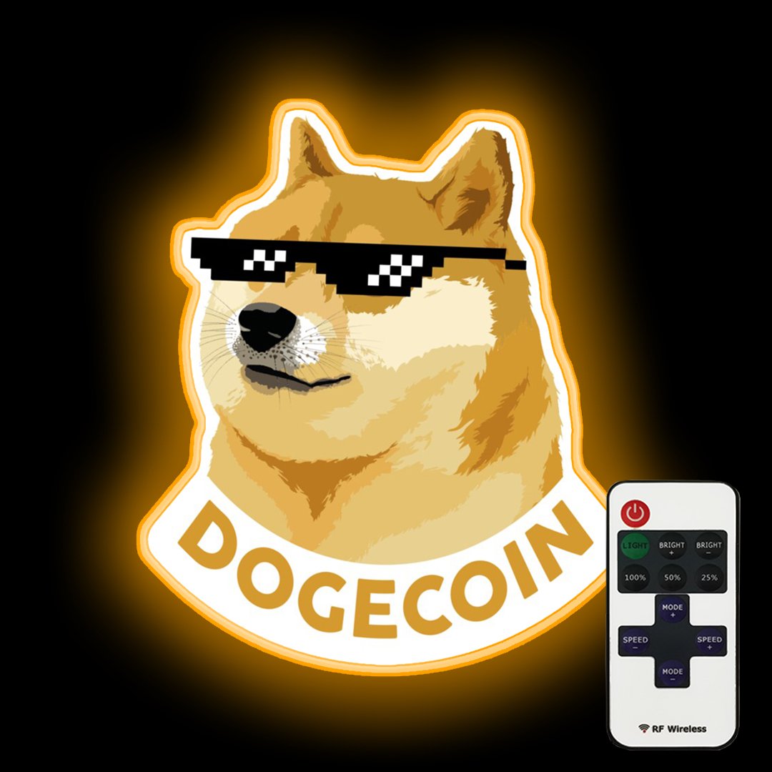 Dogecoin Neon Signs | Dogecoin Led Lights For Sale – Neon Factory