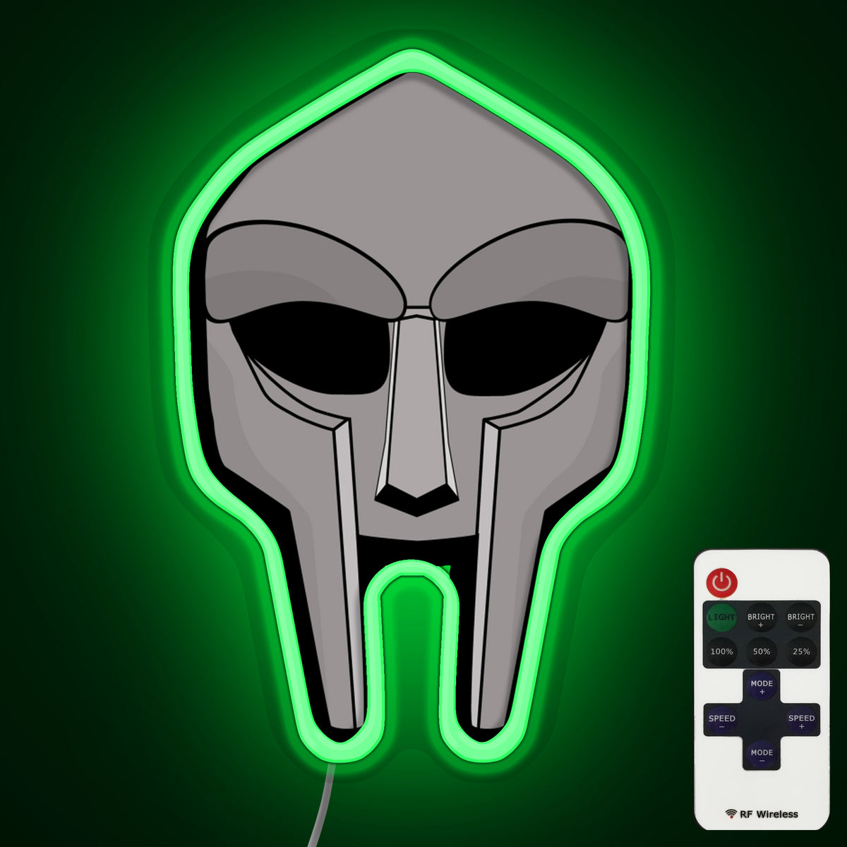 Buy Mf Doom Mask Led Neon Sign Wall Art Acrylic Neon Lights – Neon Factory