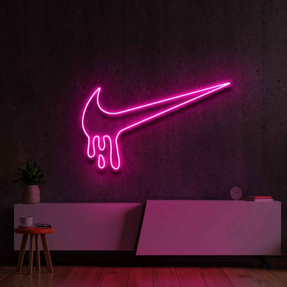 Dripping/melting Nike Acrylic Neon Sign – Neon Factory
