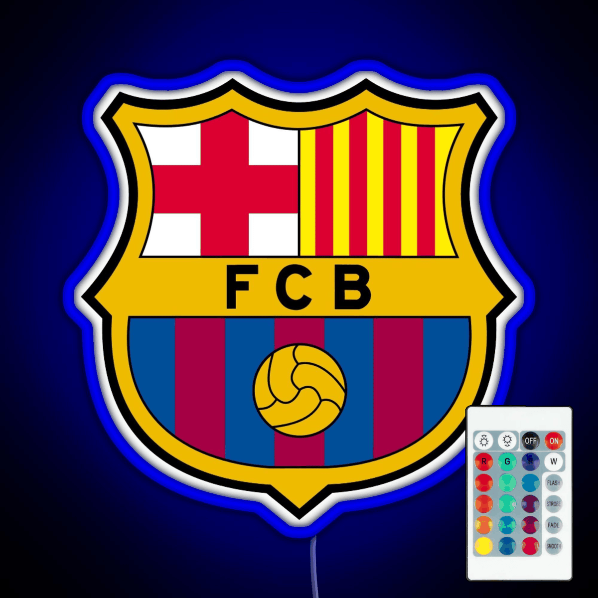 Fc Barcelona Logo Rgb Neon Sign – Neon Factory