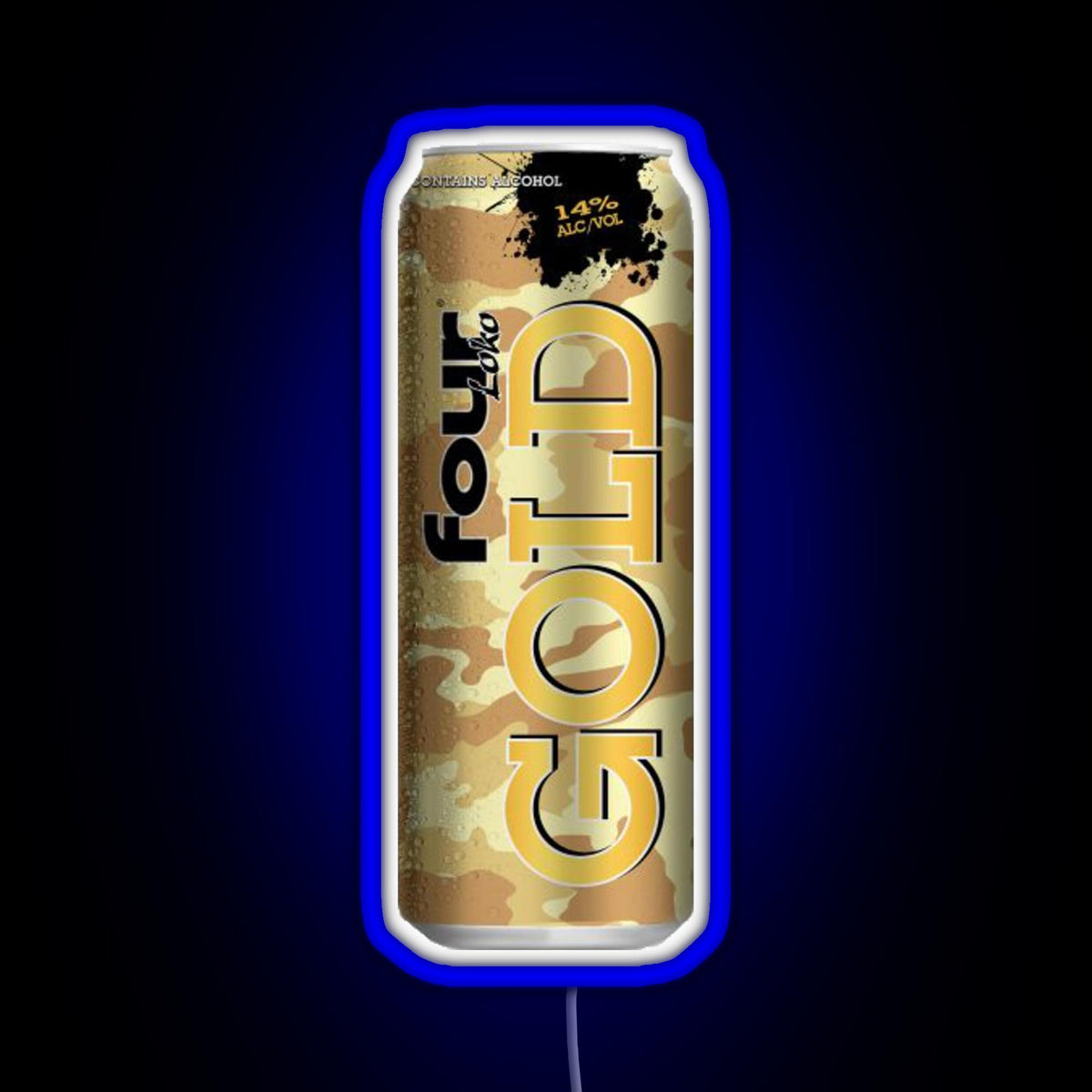 Four Loko Gold RGB neon sign