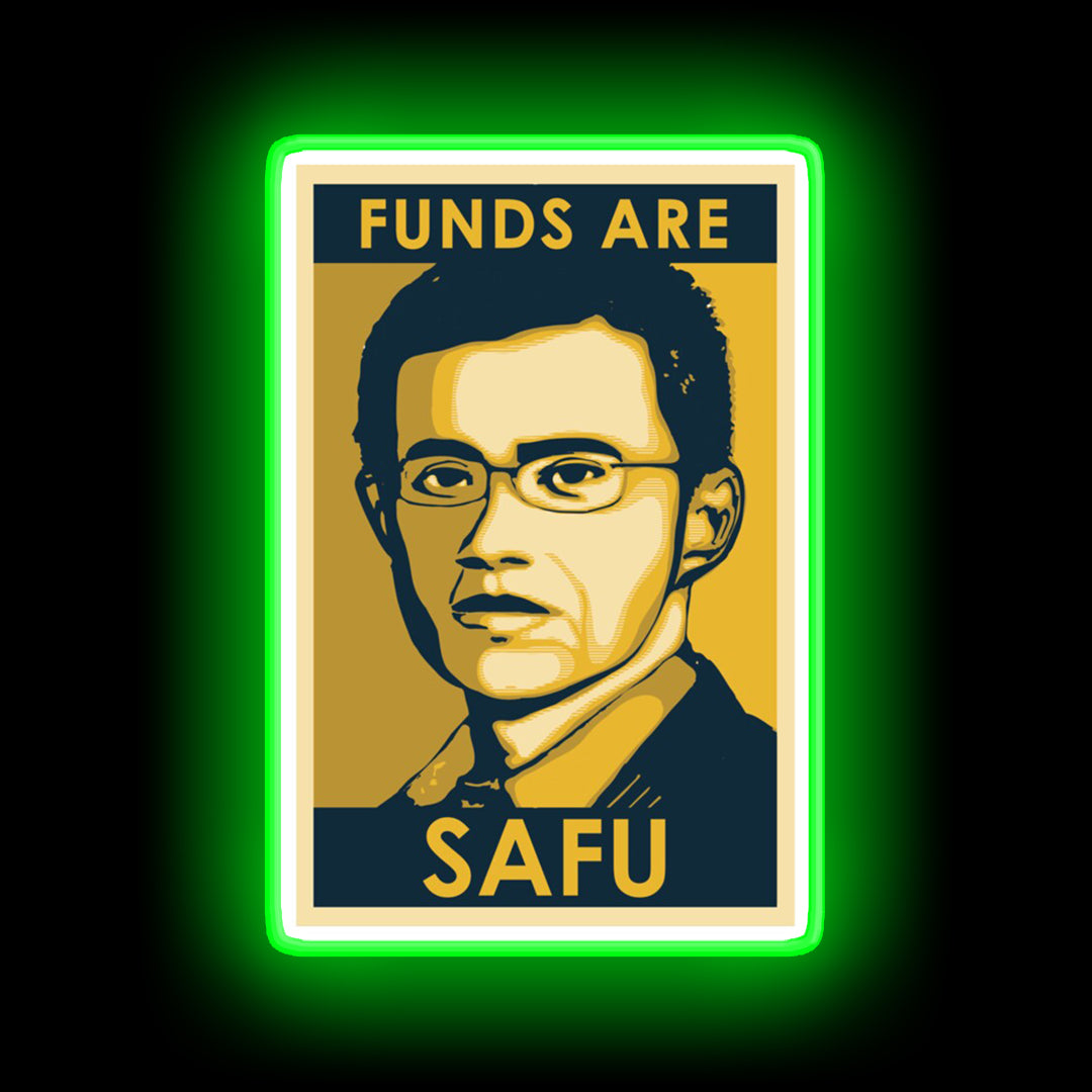 FUNDS ARE SAFU neon signs | FUNDS ARE SAFU led lights for sale