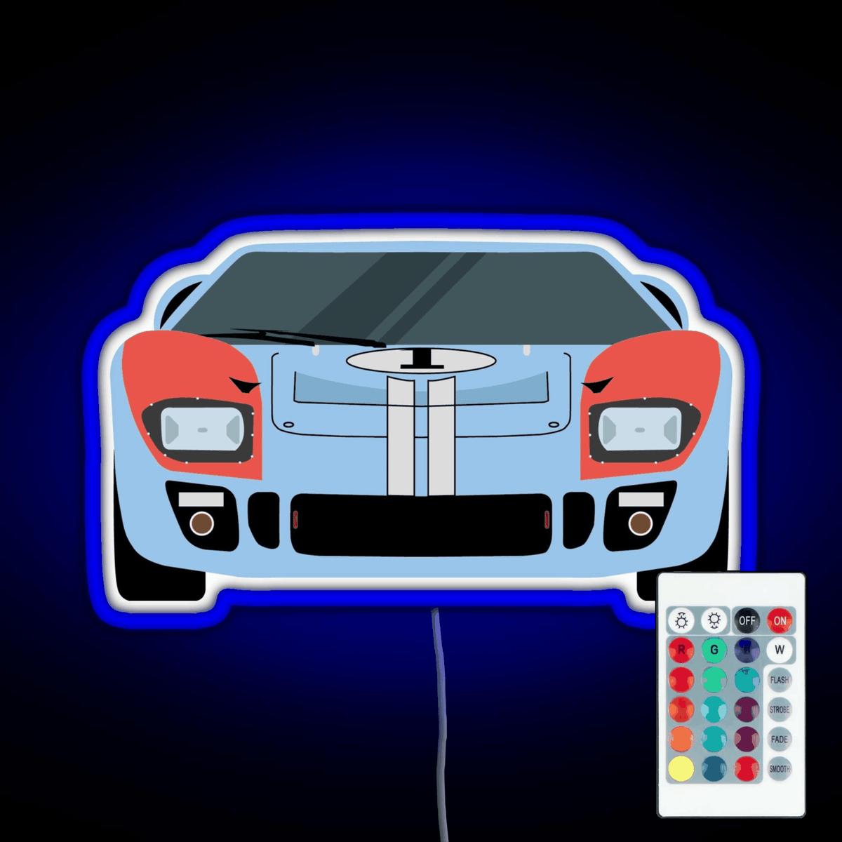 GT40 1 RGB neon sign