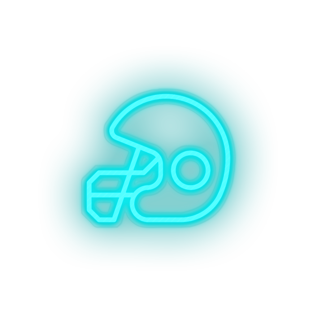 Helmet Neon Sign - Sport Led Neon Decor – Neon Factory