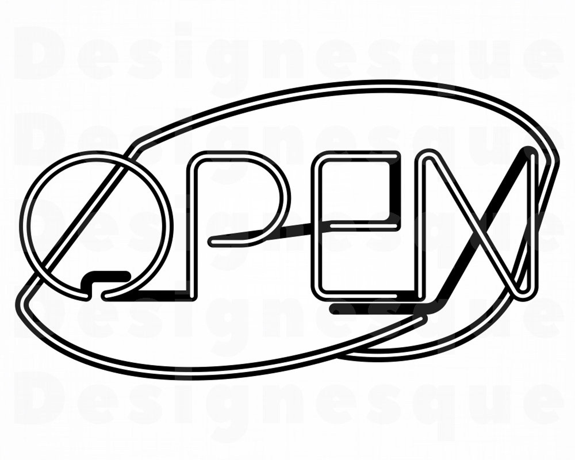 Open Neon Sign SVG, Neon Signs Svg, Open Sign Svg, Store Sign Svg, Cli