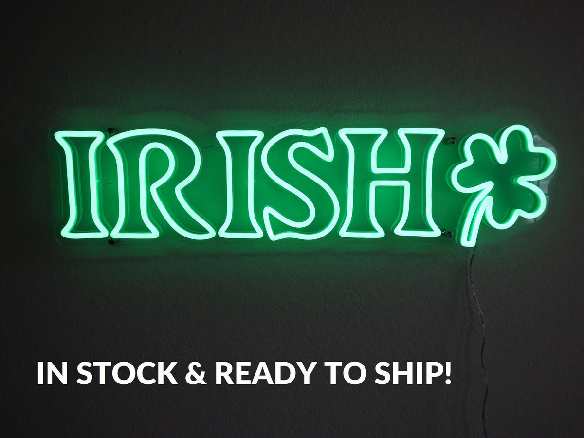 Irish Clover Led Neon Sign 35" X 9" *please*read*description* – Neon ...