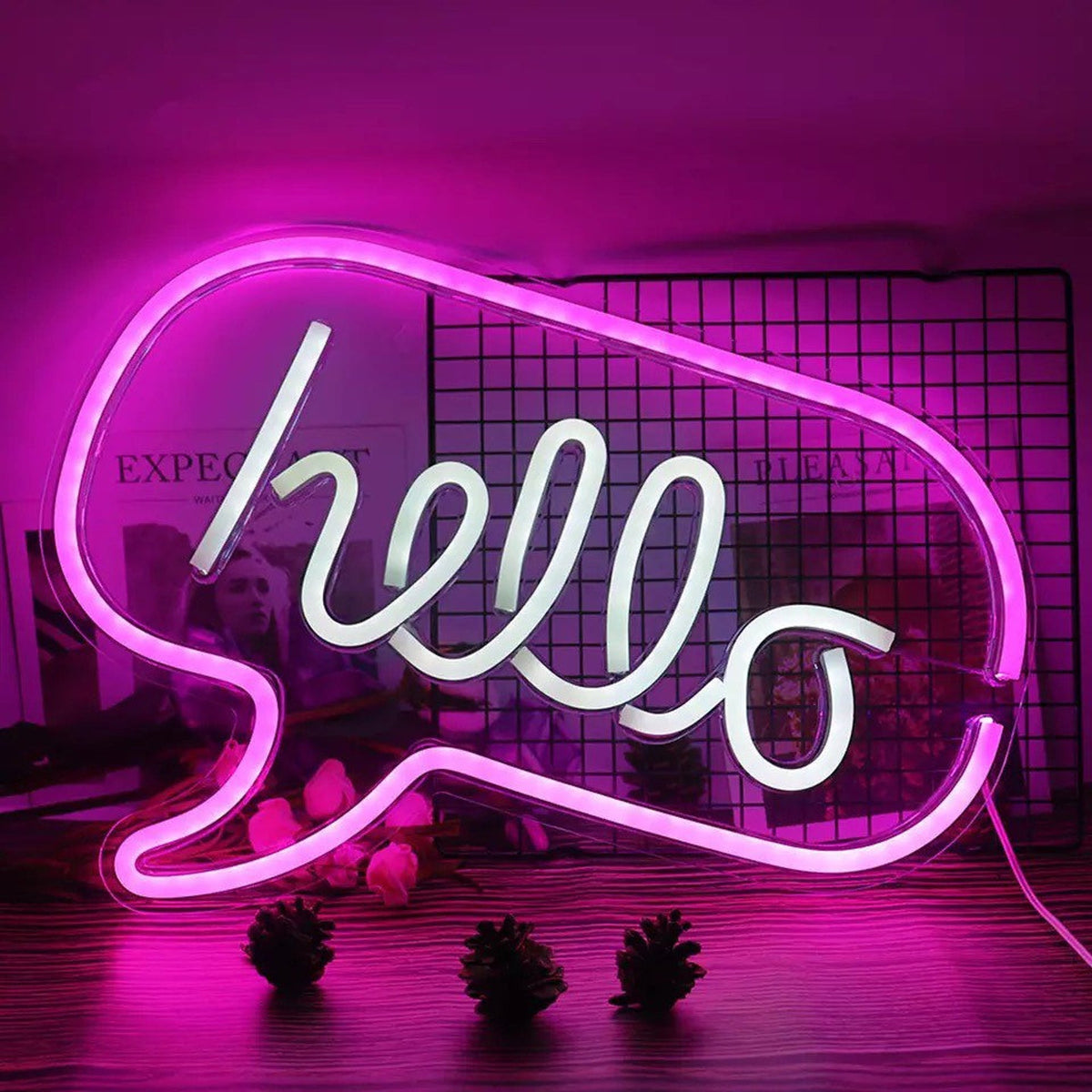 Hello Neon Sign