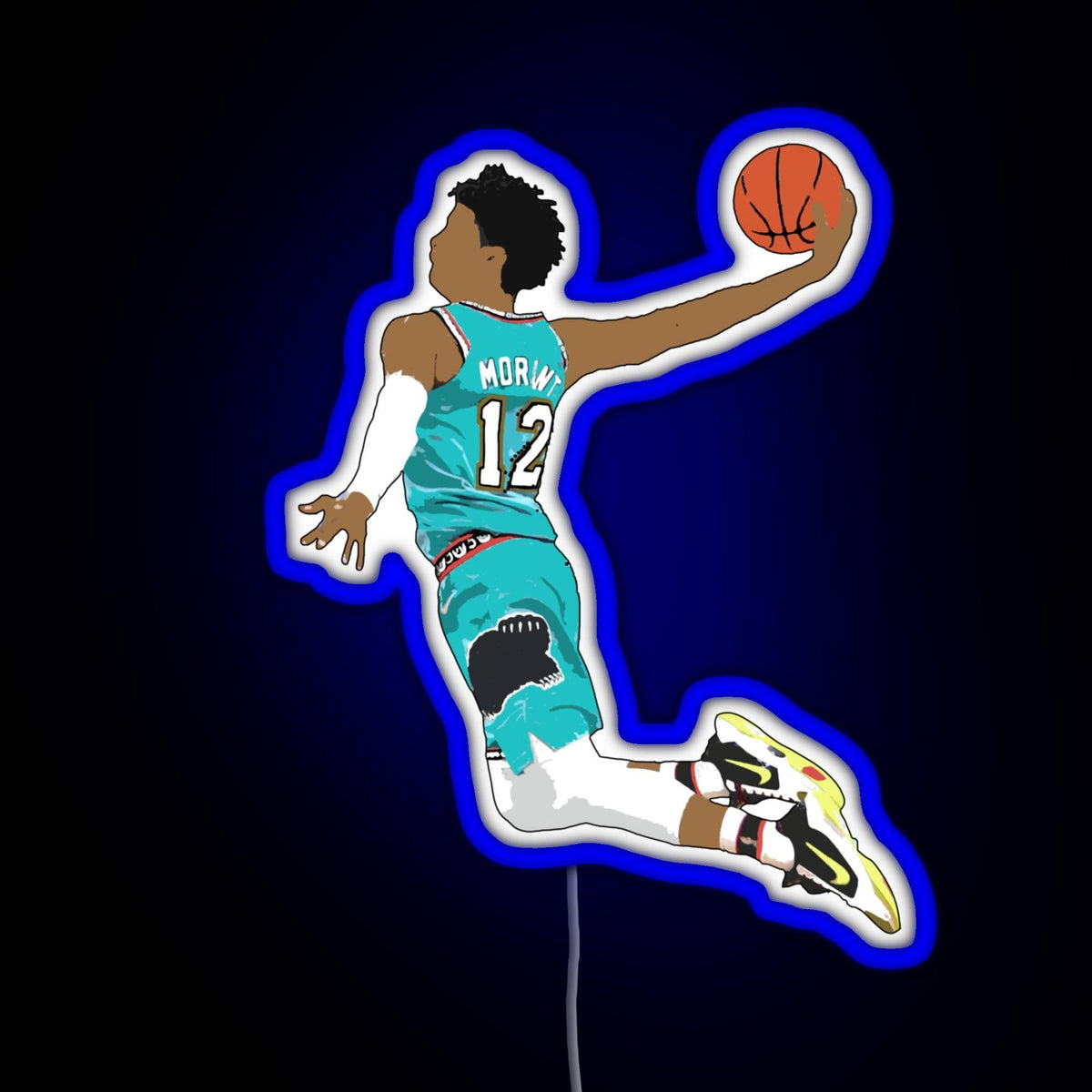 Ja Morant Dunk RGB neon sign