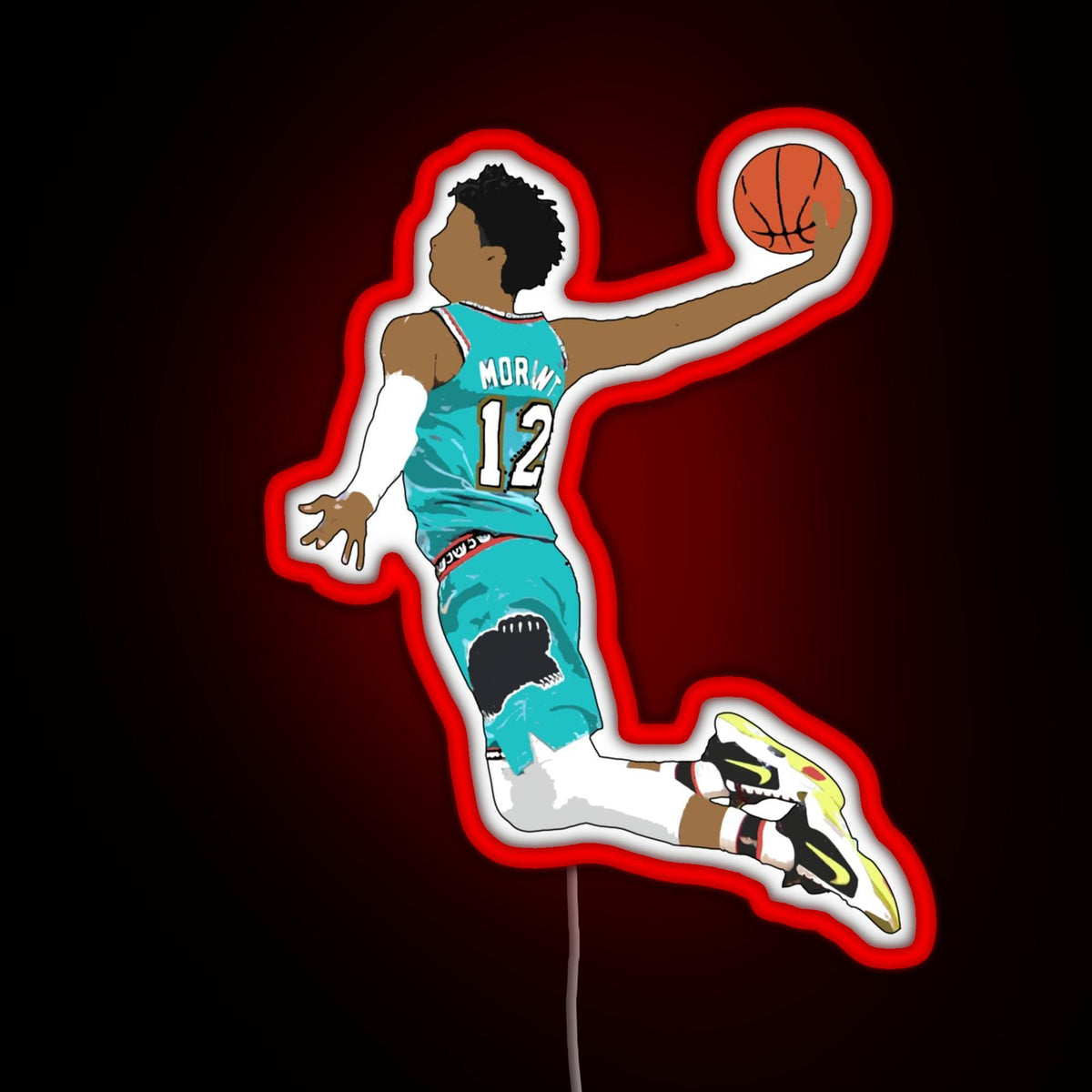 Ja Morant Dunk RGB neon sign
