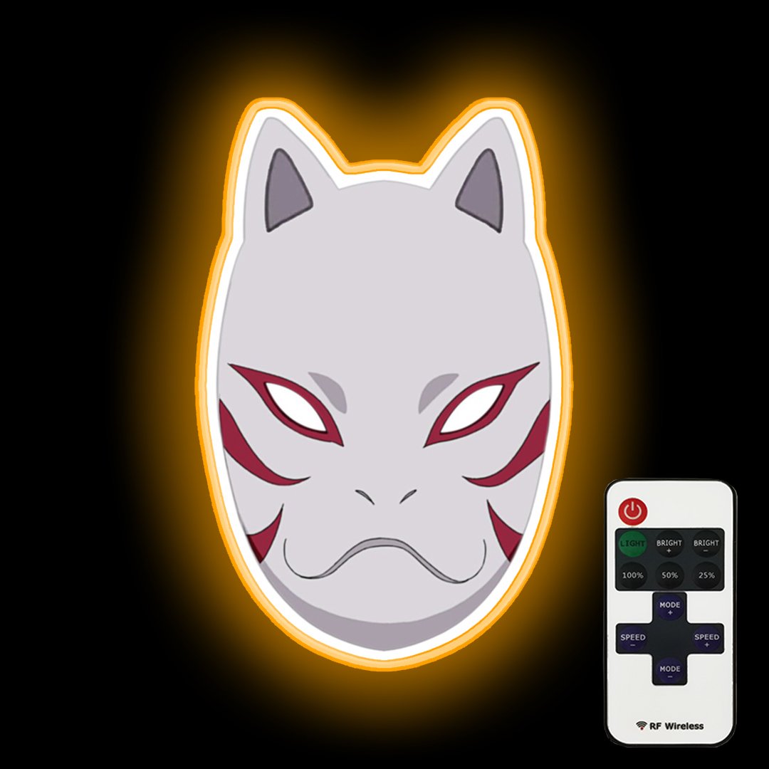Japanese Fox Mask neon signs | Japanese Fox Mask led lights for sale