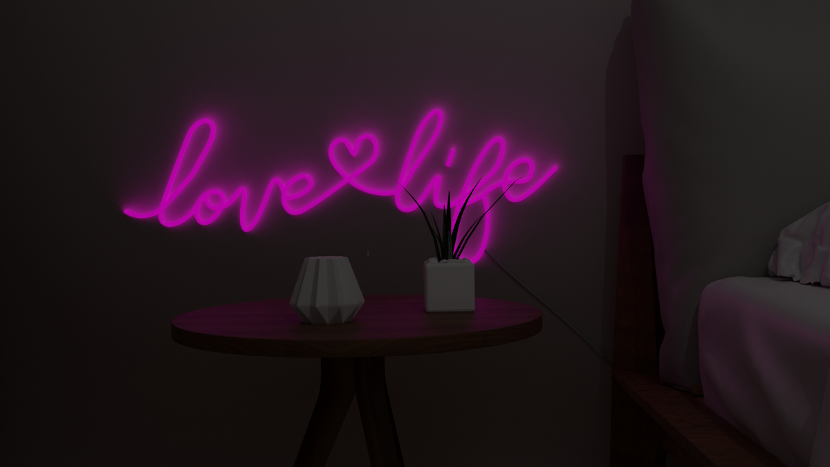 Love Life Neon Sign – Neon Factory