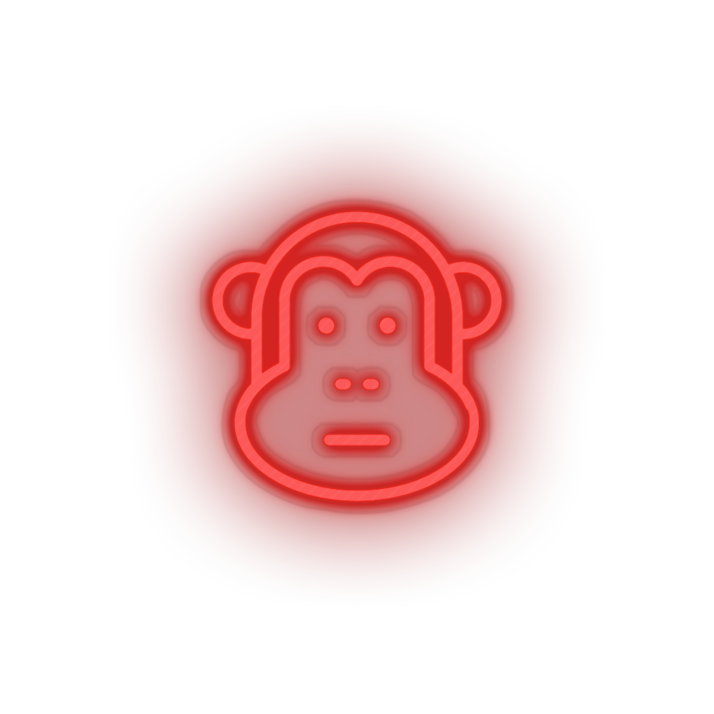Monkey Neon Sign - Animals Led Neon Decor – Neon Factory