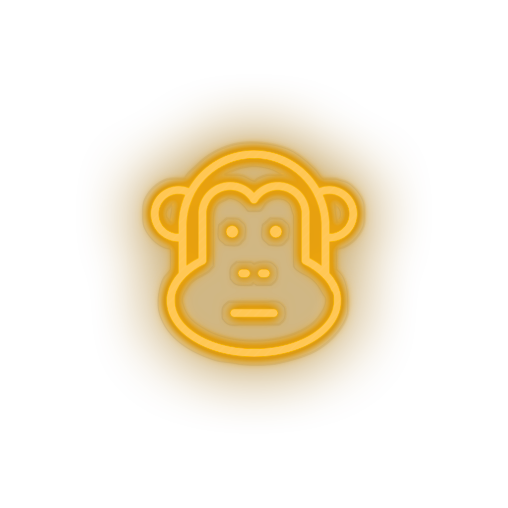 Monkey Neon Sign - Animals Led Neon Decor – Neon Factory