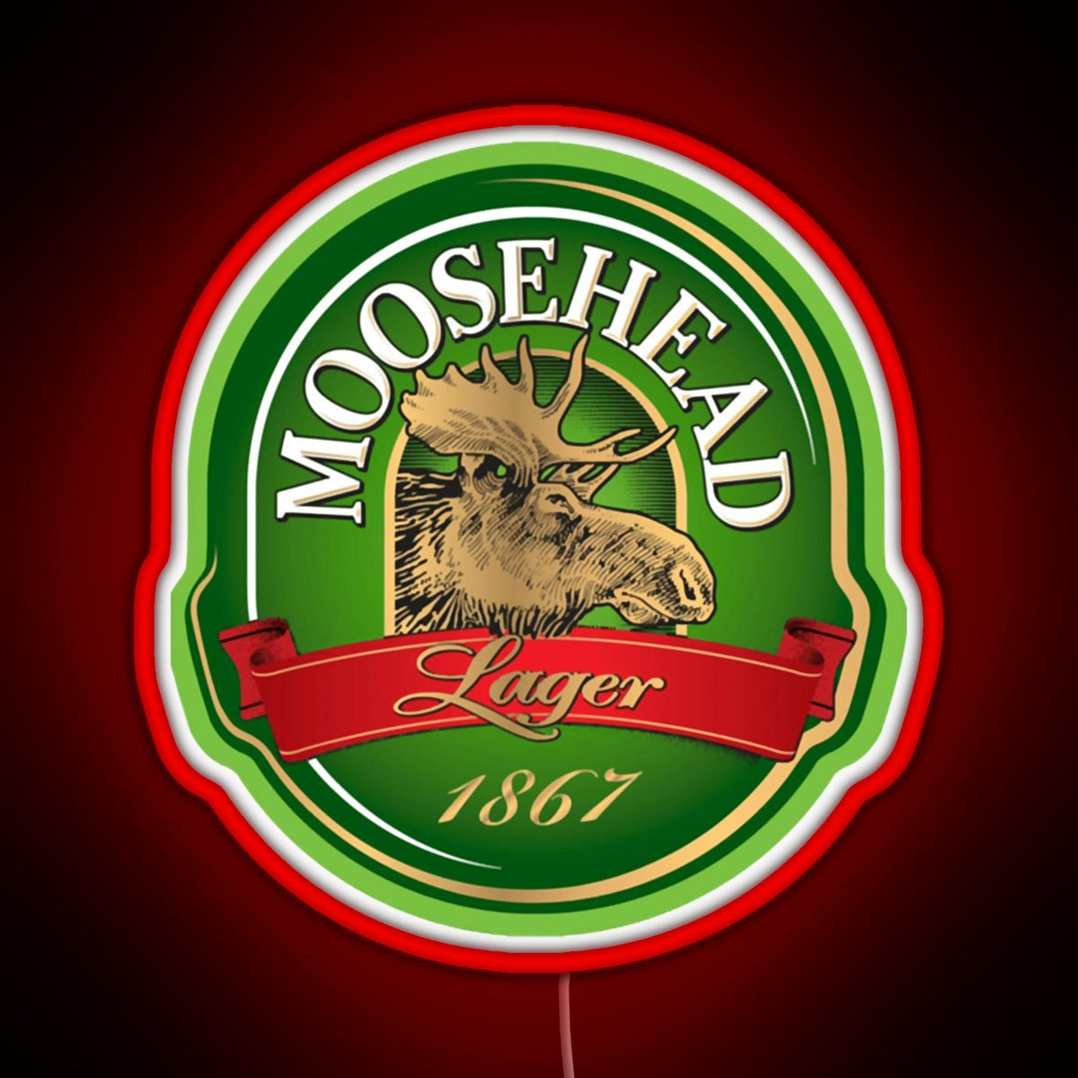 Moosehead Beer American pale ale RGB neon sign