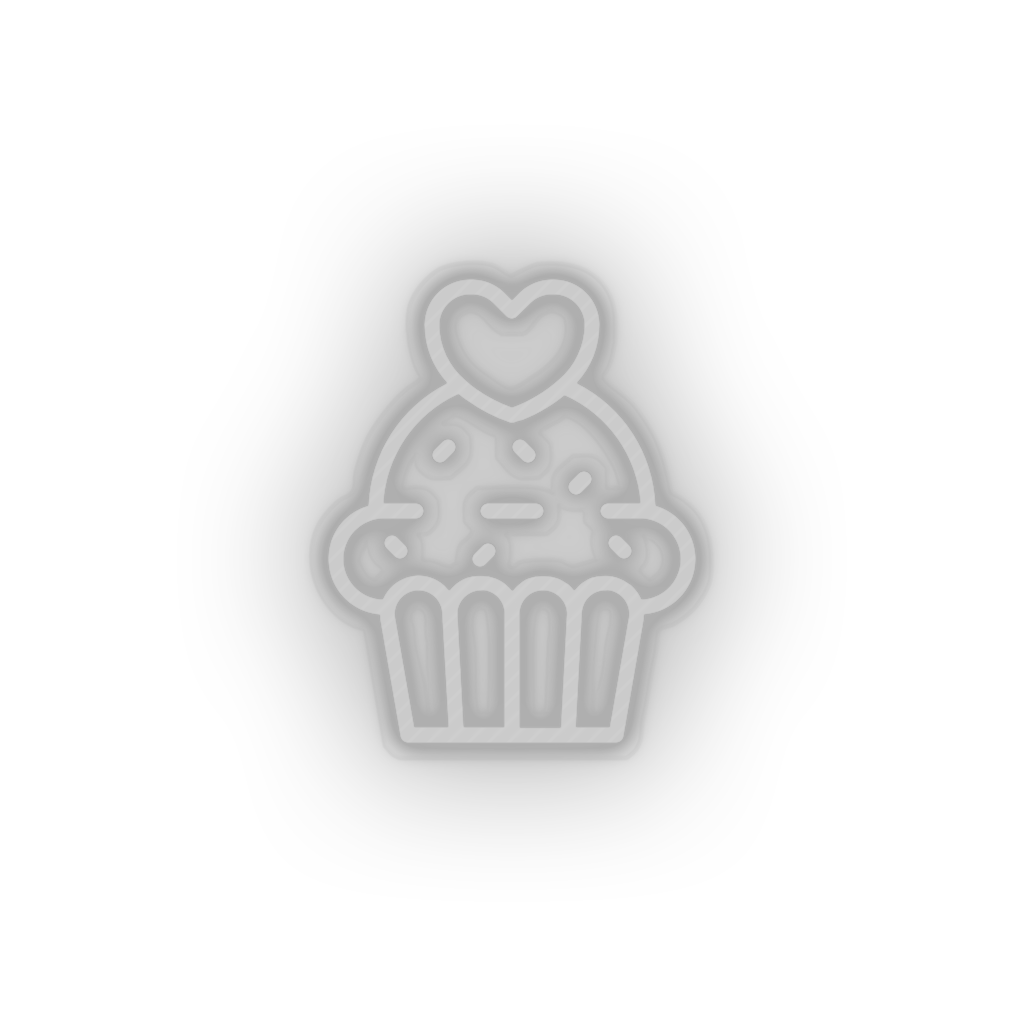 Muffin Neon Sign - Valentine Day With Love Led Neon Decor – Neon Factory
