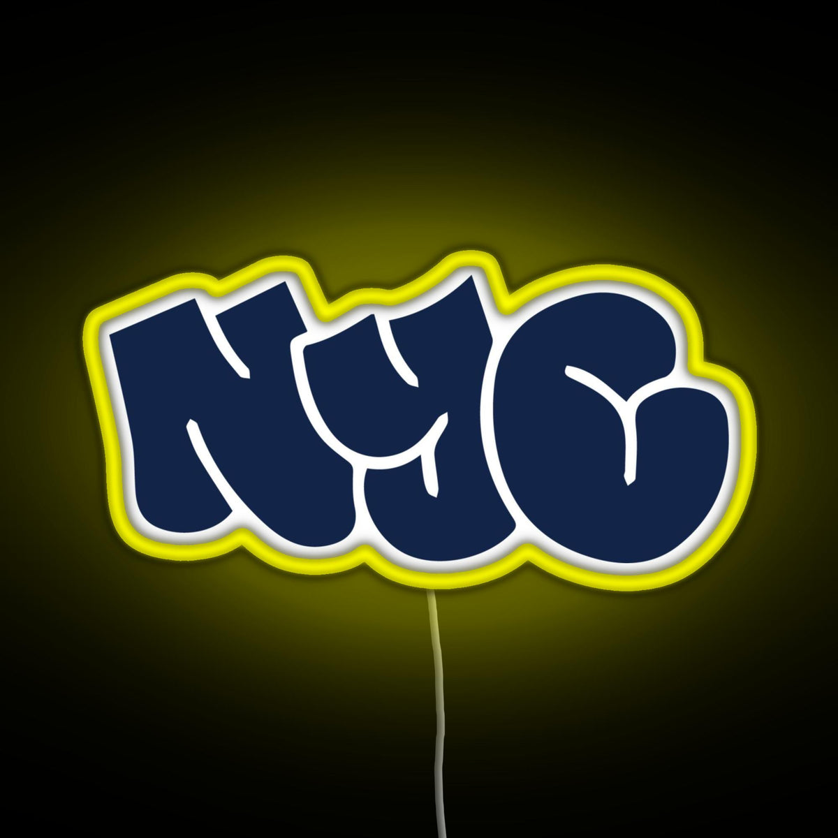 Nyc New York City Graffiti Sticker Rgb Neon Sign