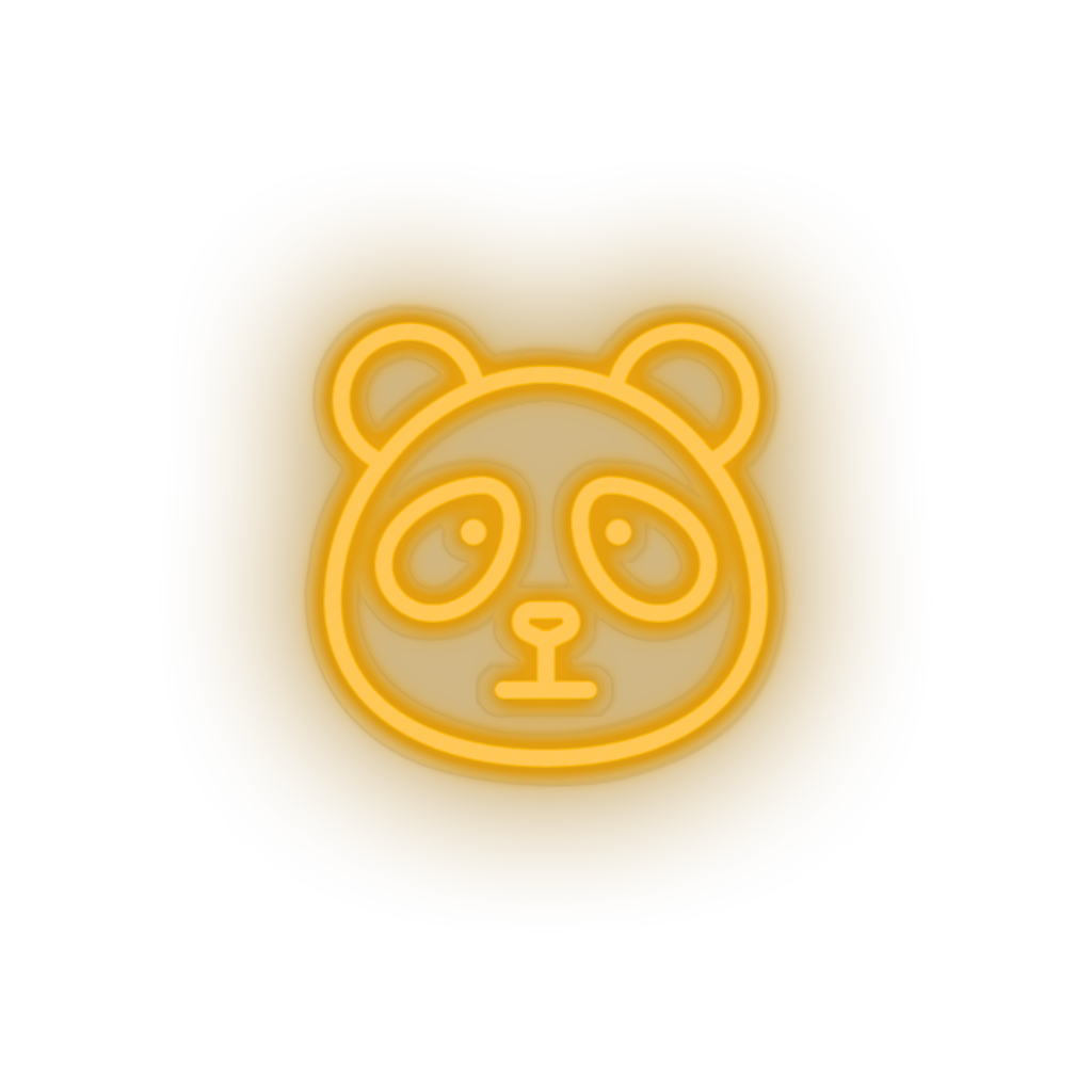 Panda Neon Sign - Animals Led Neon Decor – Neon Factory