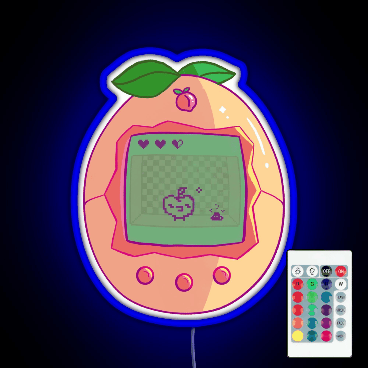 Peachy Tamagotchi Rgb Neon Sign – Neon Factory