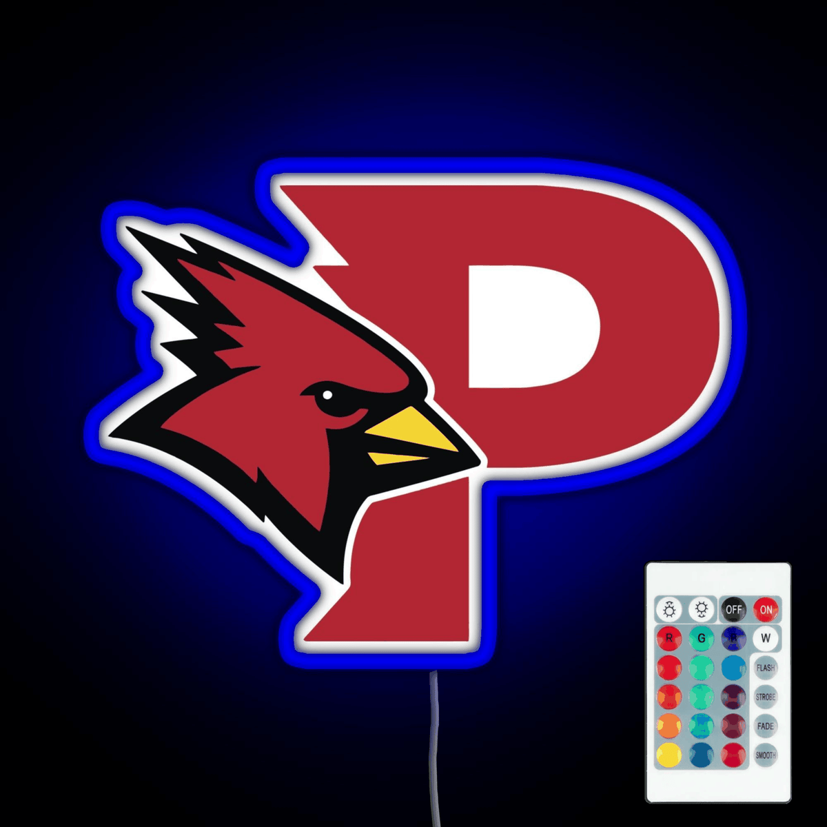 Plattsburgh Cardinals Rgb Neon Sign – Neon Factory