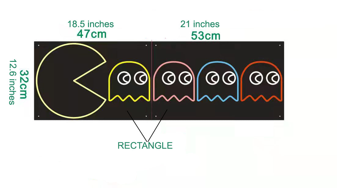 Pac Man Neon Sign | Pacman Wall Light – Neon Factory