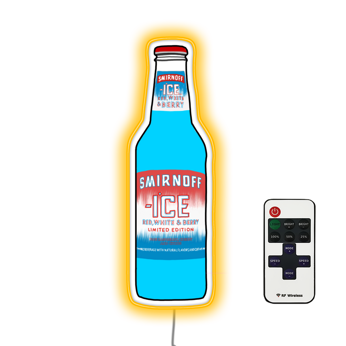 Red White and Berry Smirnoff Bar - Neon Sign Made with LED