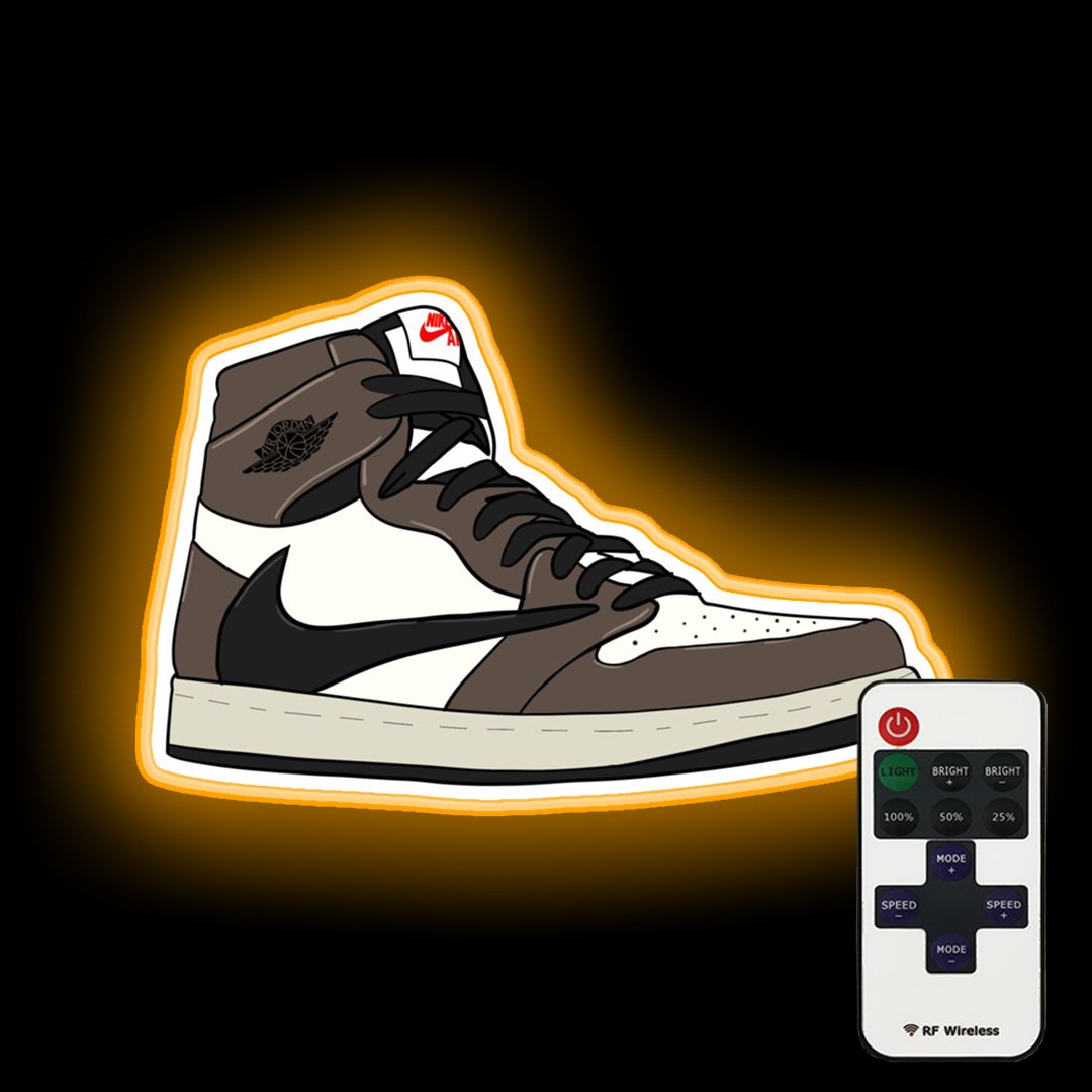 Retro High Travis Scott Jordan 1 Neon Signs | Retro High Travis Scott ...
