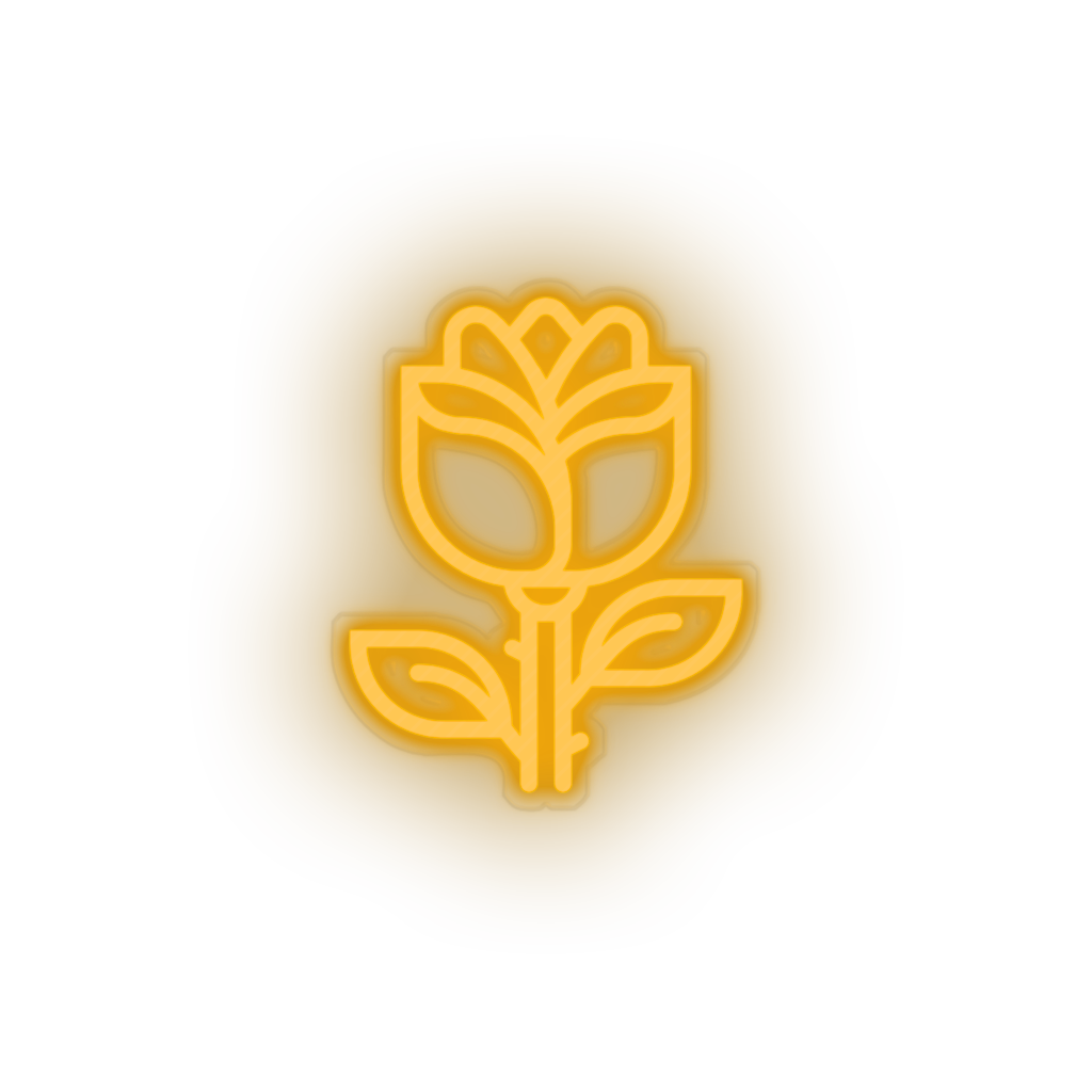 Rose Neon Sign - Valentine Day With Love Led Neon Decor – Neon Factory