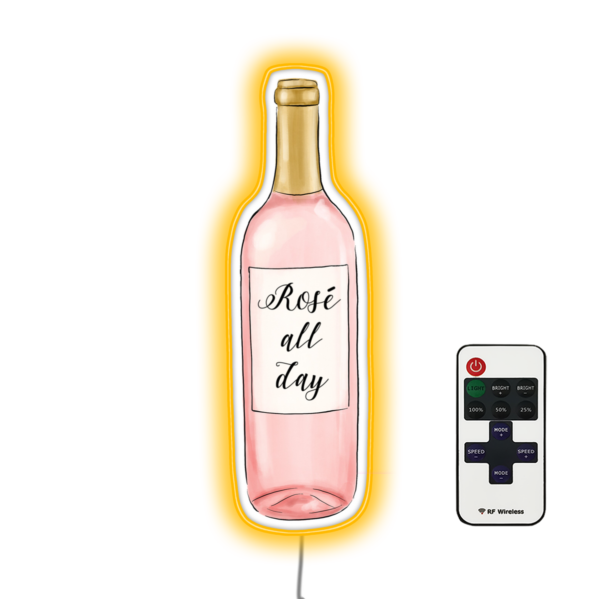 Rose all day Bar Neon Sign Made with LED