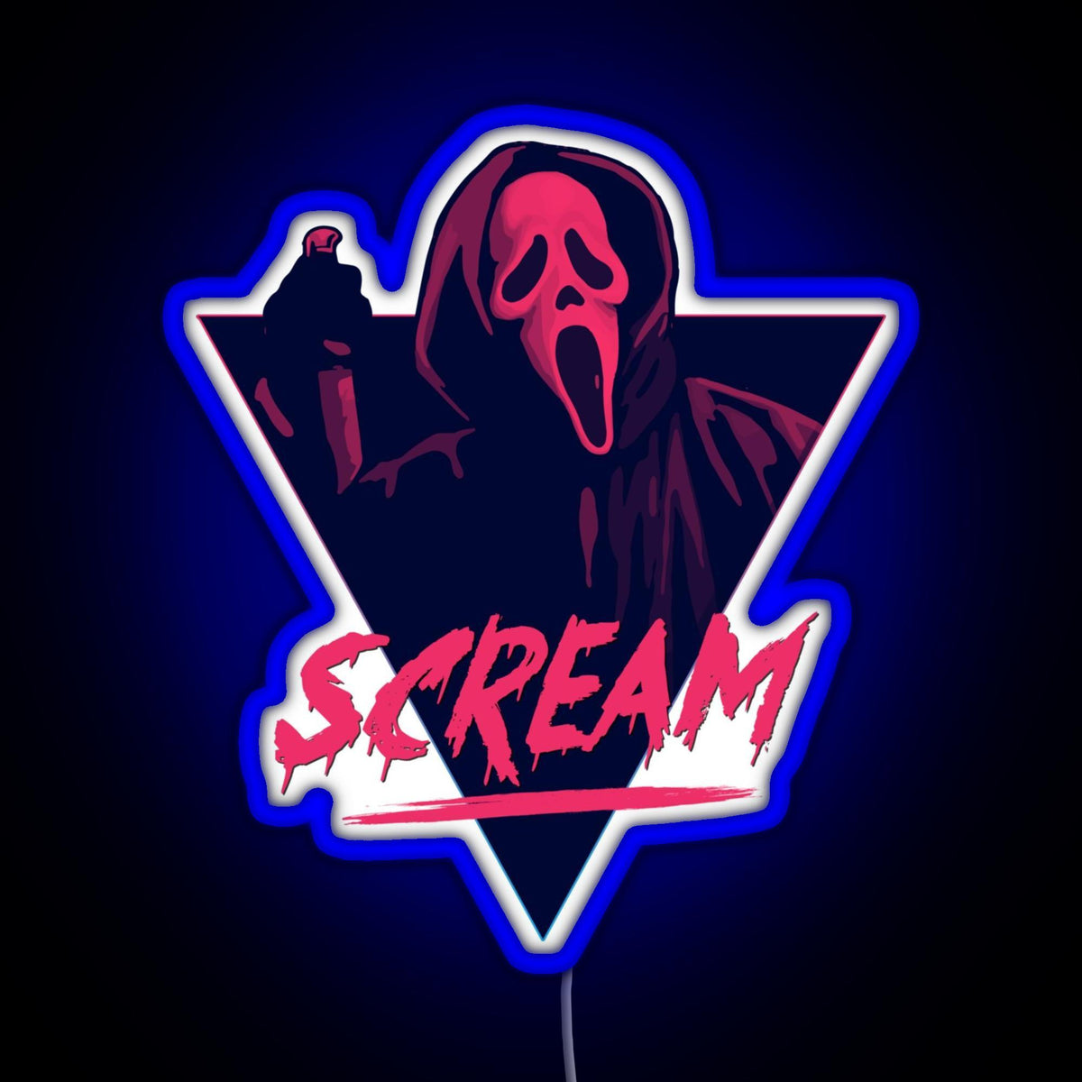 Scream Movie 80s Design Rgb Neon Sign – Neon Factory