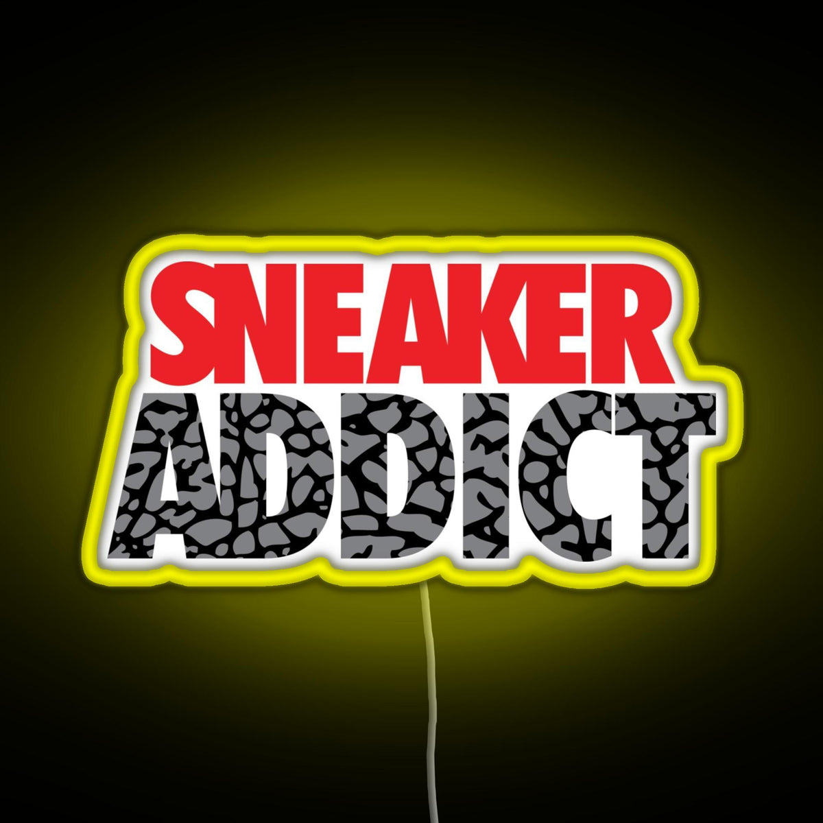 Sneaker Addict Cement Rgb Neon Sign