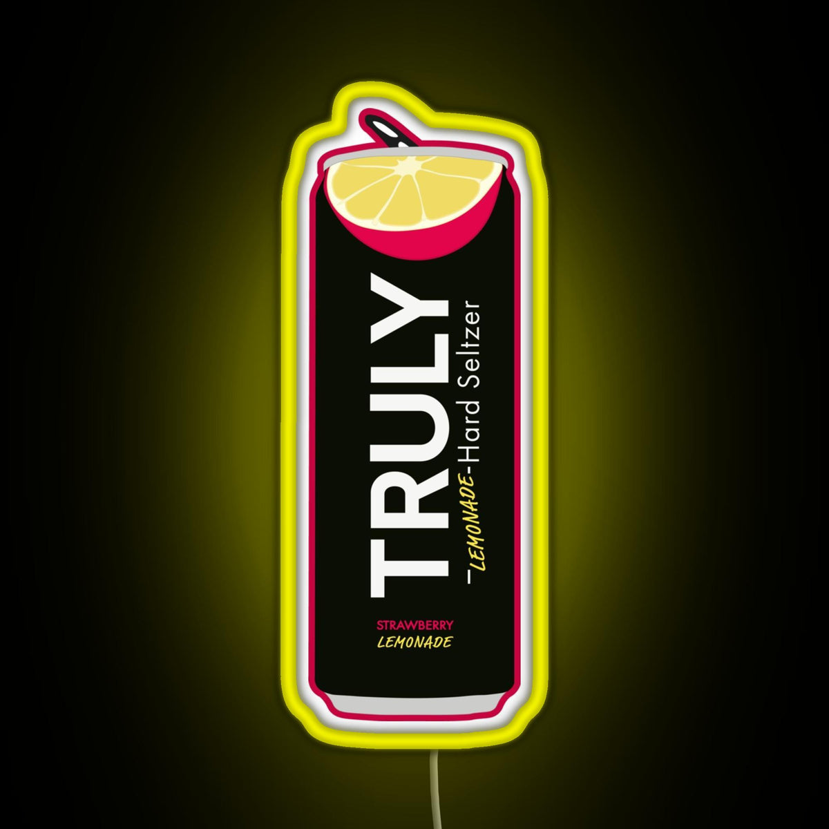 Strawberry Lemonade Truly RGB neon sign