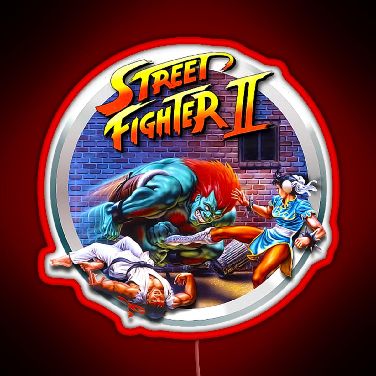 Street Fighter Ii Rgb Neon Sign – Neon Factory