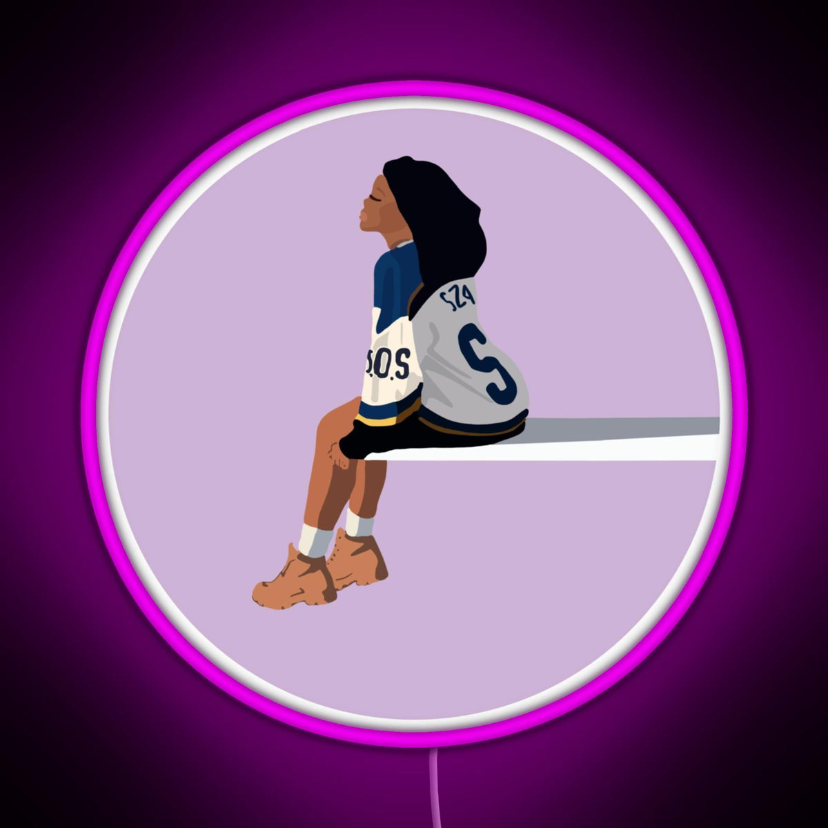 Sza Sos RGB neon sign